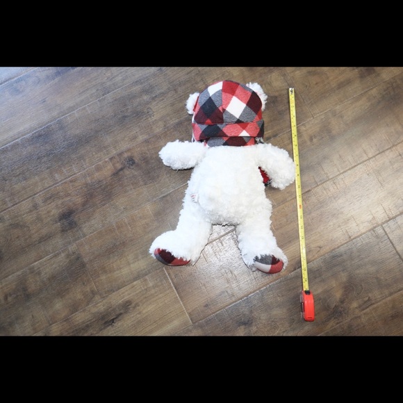 Hugfun | Toys | Hugfun International White Bear With Plaid Scarf And ...